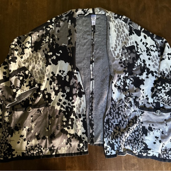 MarlaWynne | Sweaters | Marlawynne Jacquard Knit Matte Shine Cardigan ...